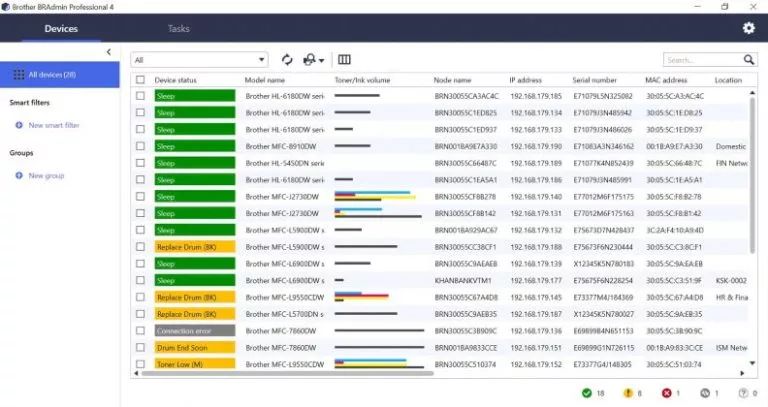 Brother BRAdmin Professional Fleet Management Solution