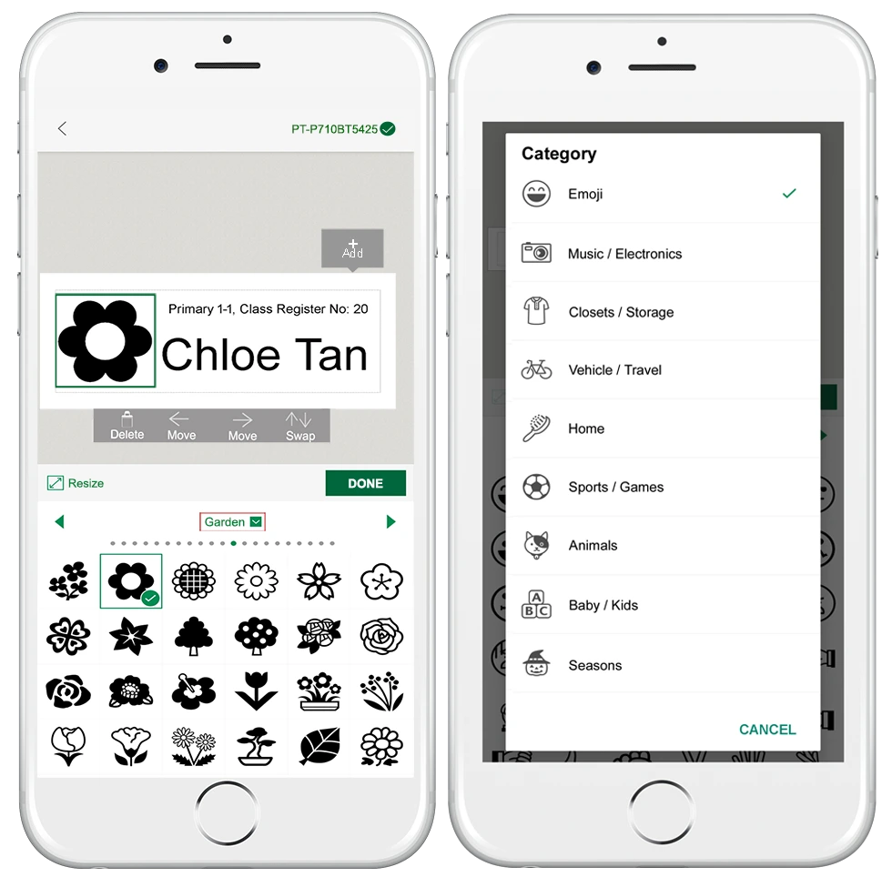 Functionality of P-touch Design&Print 2 app | Brother Singapore